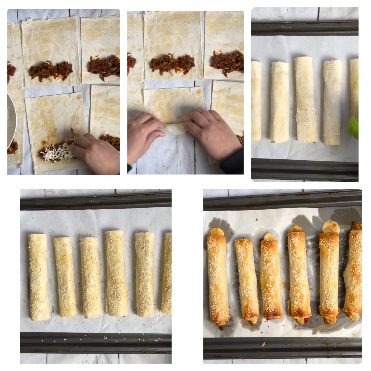 Cheesy Filo Cigars