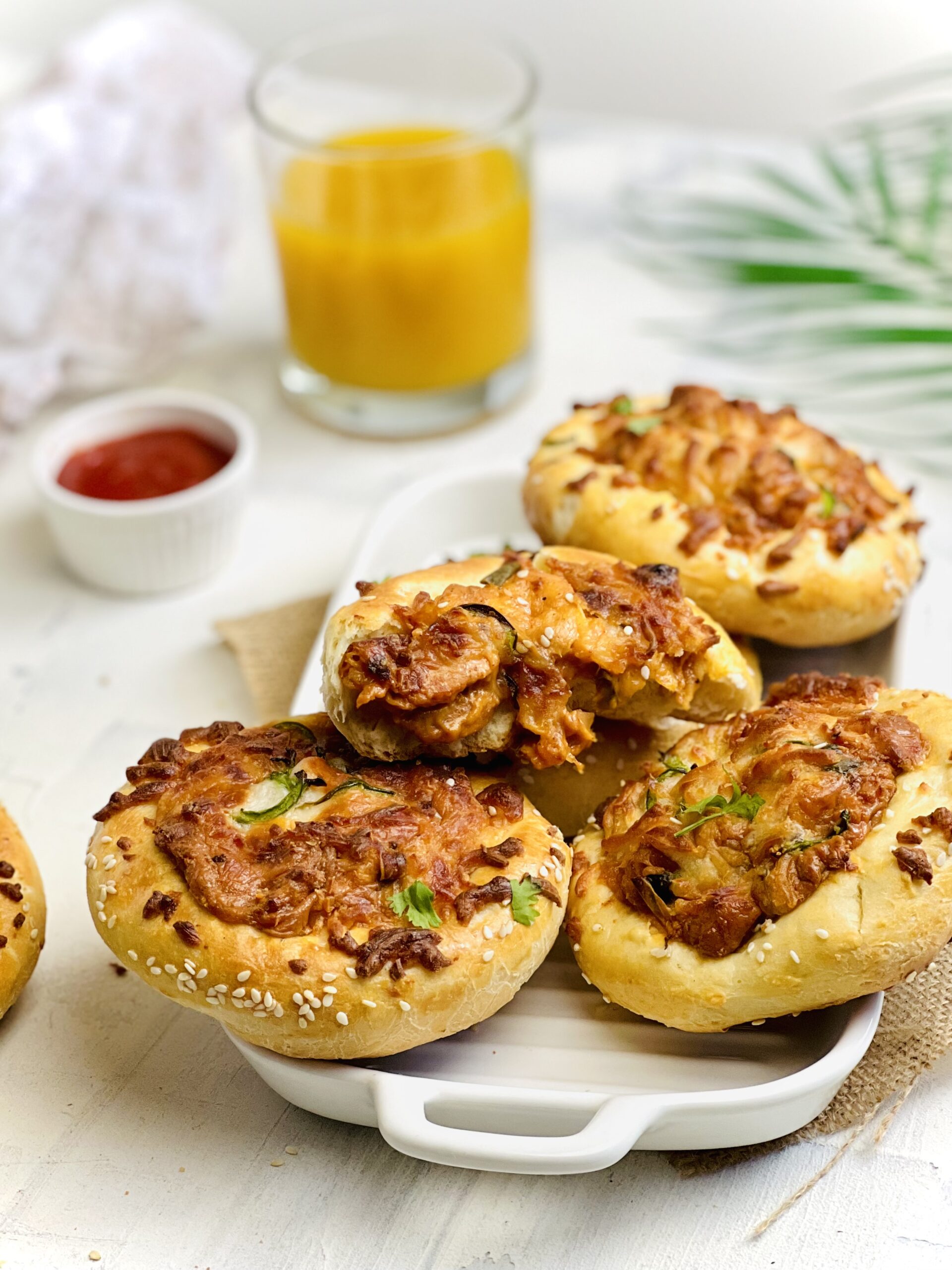 Stuffed chicken Cheese Buns