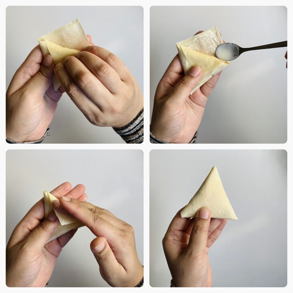 Chicken cheese samosa