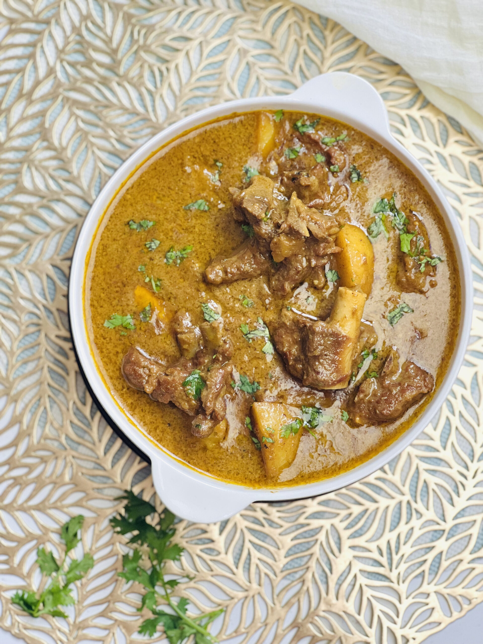 Aloo Mutton Khorma /qorma