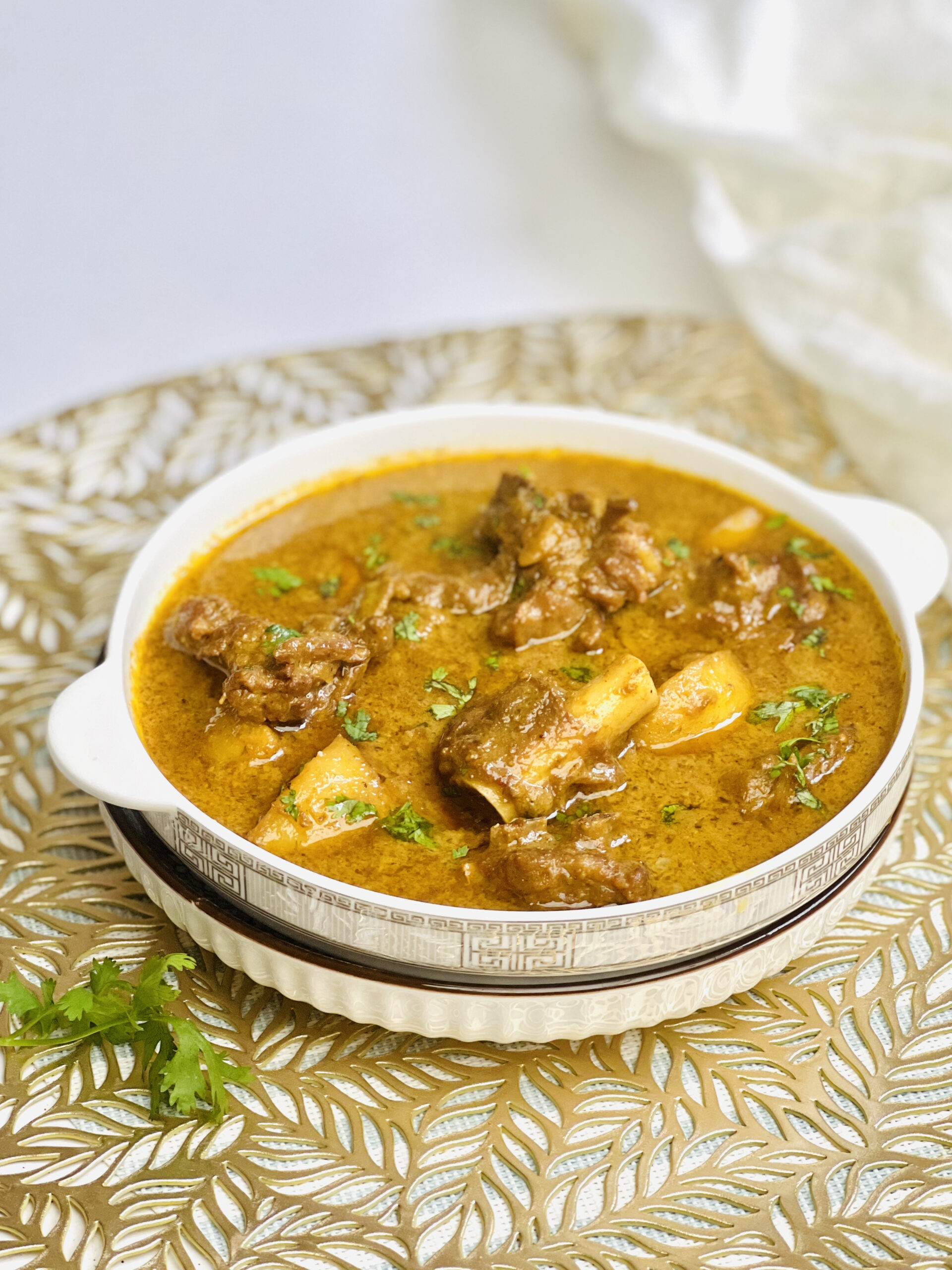 Aloo Mutton Khorma /qorma
